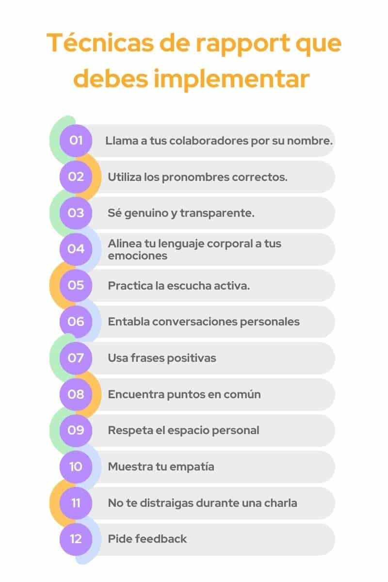 Rapport: Descubre 12 técnicas para mejorar tus relaciones