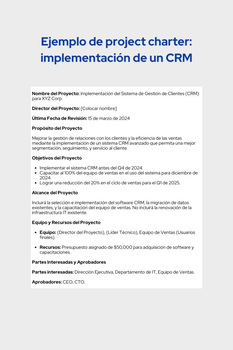 Project Charter: cuál es su importancia y cómo hacerlo